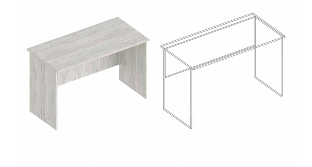 Стол письменный Симпл 1000 (Винтерберг) купить в Новосибирске по низкой ...